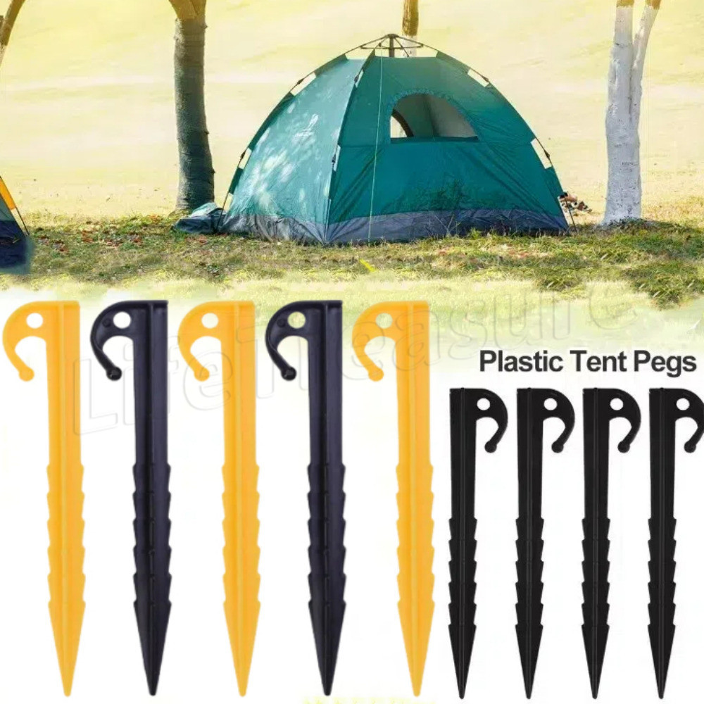 Camping Tent Fixing Hook Stakes - Awning Shelter Sawtooth Anchor ...