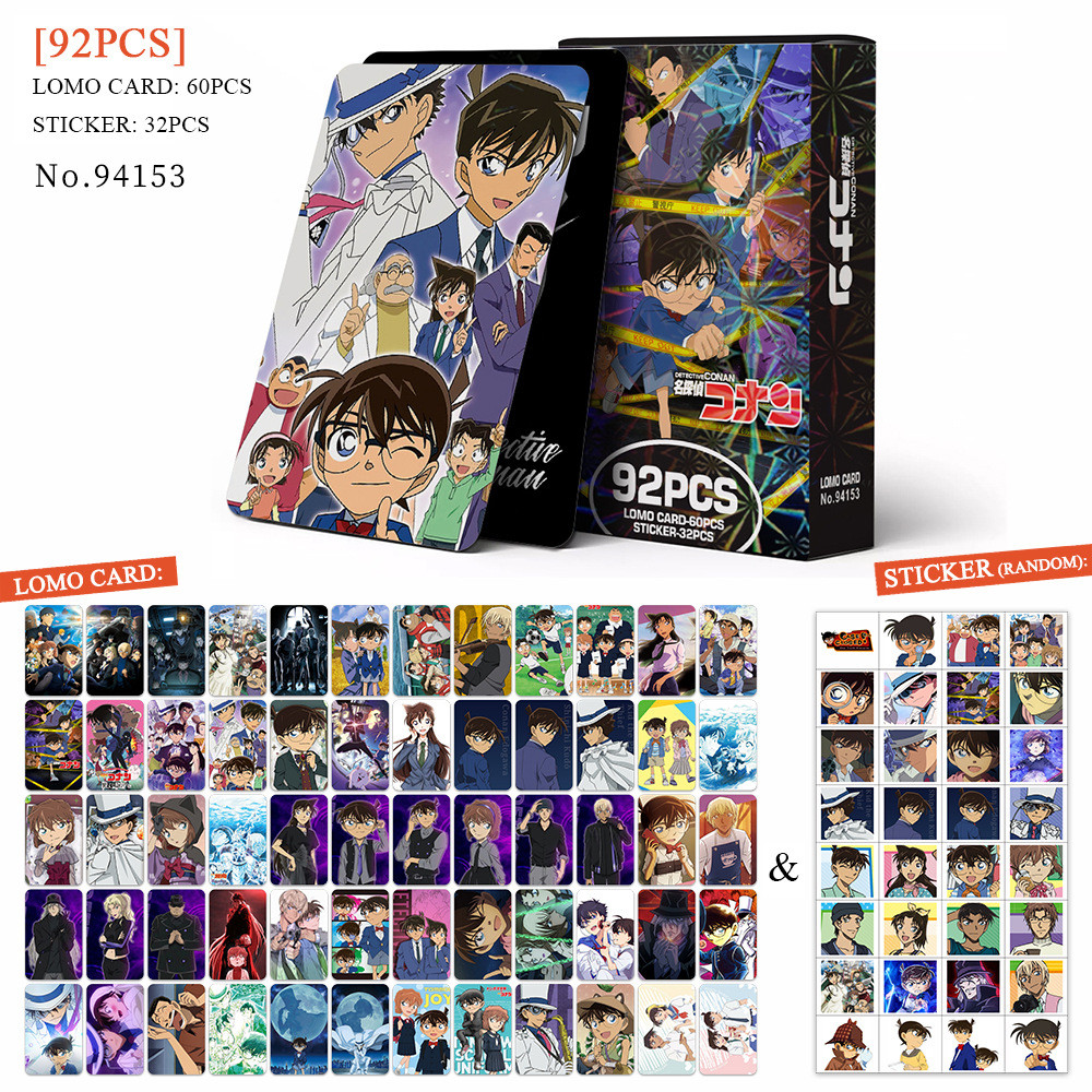 Kudou Shinichi Holographic Card Conan Edogawa LOMO Card Detective Conan ...