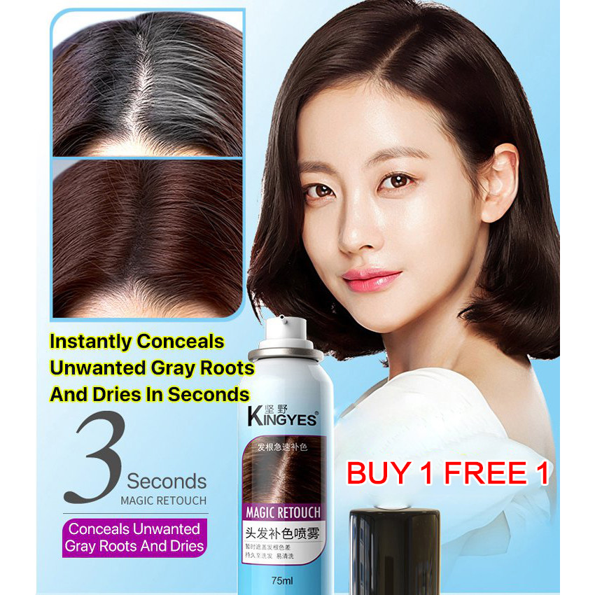KINGYES Magic Root Retouch Hair Color Spray | Shopee Philippines