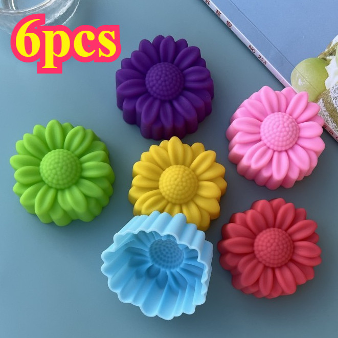 6pcs Plastic Mold Steamed Cake Pudding Agar Putu Ayu Tray Jelly Jasmine ...
