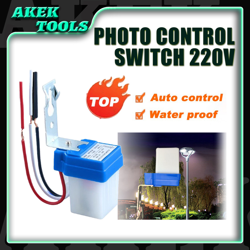 Automatic Street Lamp Light Controller 220V Photocell Sensor Waterproof ...