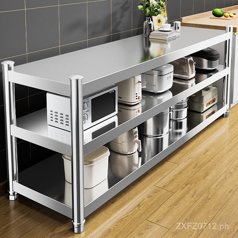 Kitchen Cabinet Floor Stove Storage Rack Multi-layer Multi-functional ...