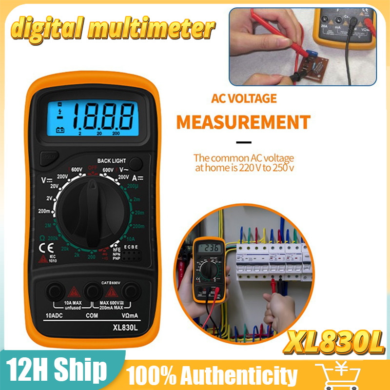 XL830L LCD Digital Tester Original Multimeter Manual-Ranging Multi ...