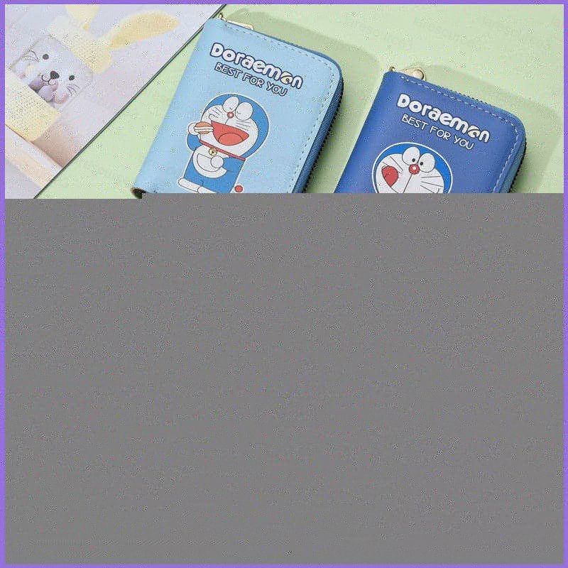 SQ3 New Doraemon card holder cute cartoon coin purse for men and women ...