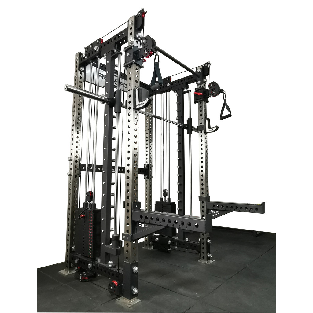 REP FORCE Squat Rack Bench Press Rack Counter balanced smith machine ...