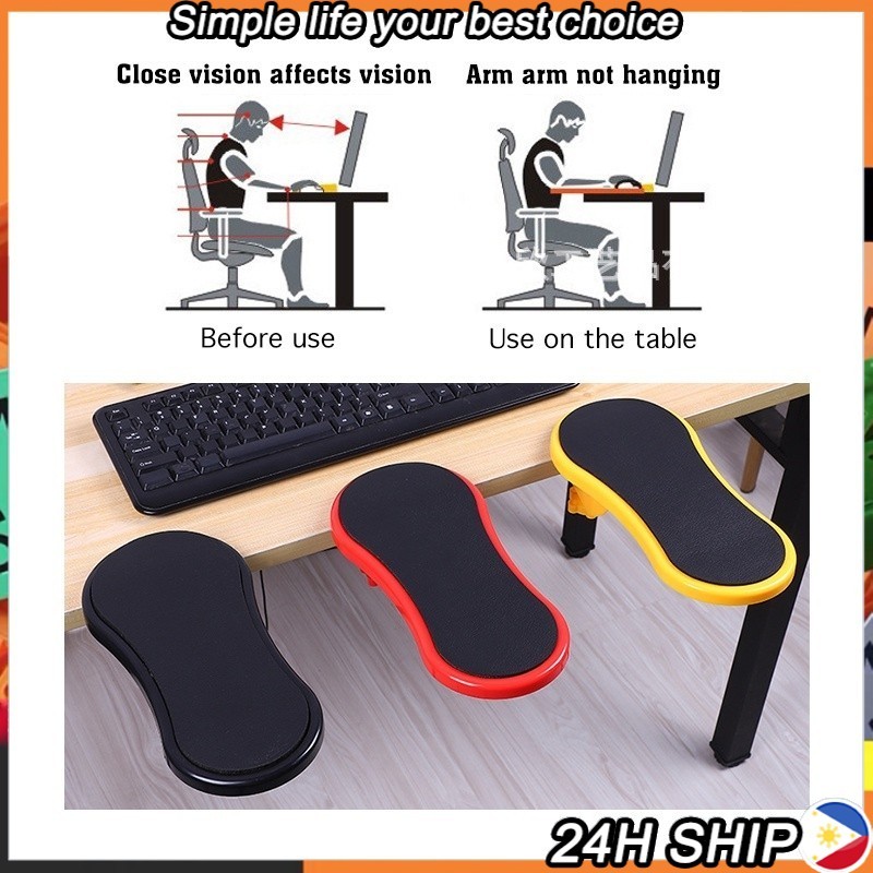 Computer Arm Rest Pad Adjustable Mouse Pad Wrist Rest Extender Desk ...