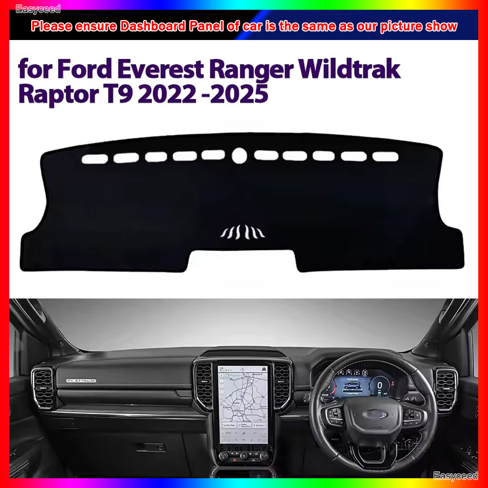 Dashboard Cover for Ford Everest Ranger Wildtrak Raptor T9 2022 -2025 ...