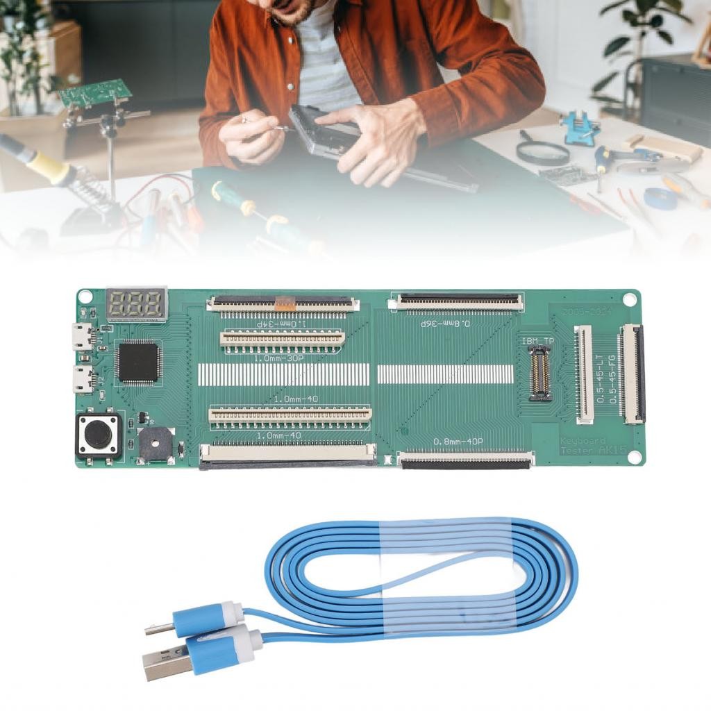 Yohooo Laptop Keyboard Tester Tool with Digital Display USB Cable and ...