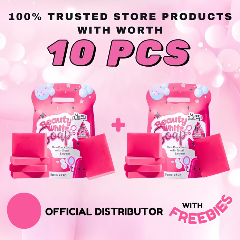BEAUTY WHITE SOAP Micro Peeling 10X Power Whitening 5PCS BAR SOAP PER ...