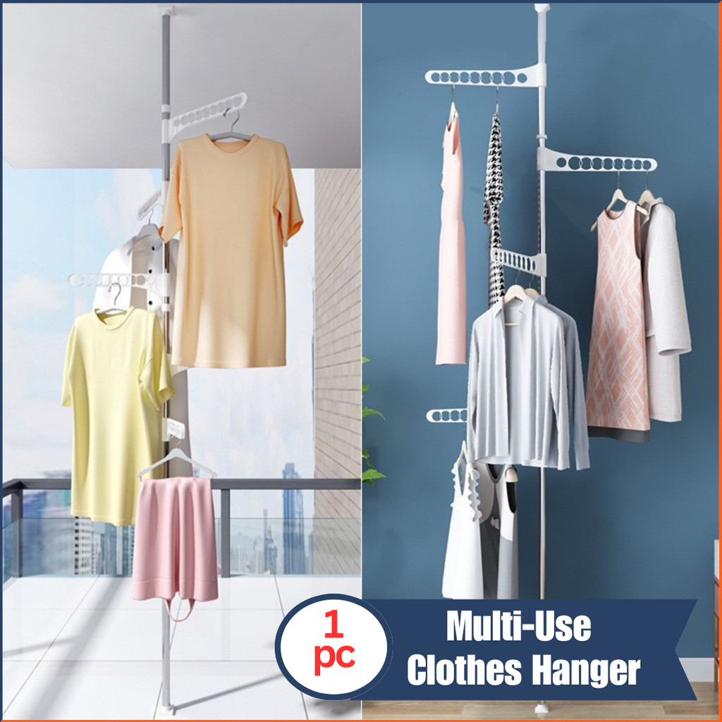 PinoyMart Ultimate Multi-Use Clothes Hanger with Hanging Holes for Easy ...