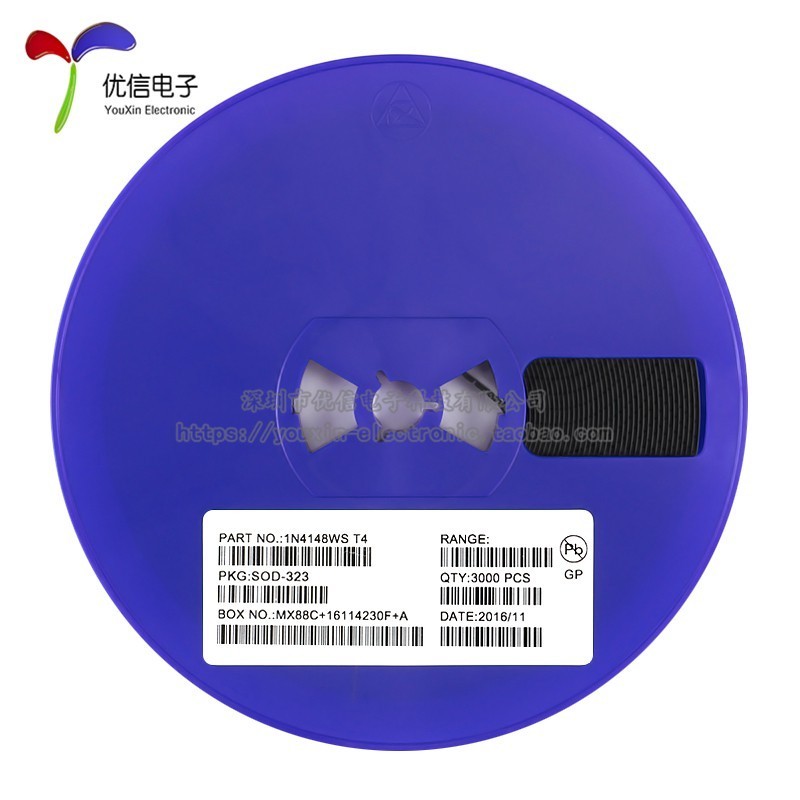 SMD 1N4148WS 0805/SOD-323 package silk screen T4 switching diode (10 ...