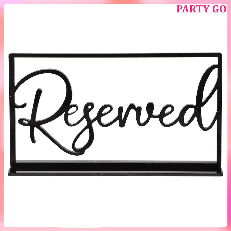 Reserved Sign Poster Table Mark Custom Signs for Wedding Reception ...
