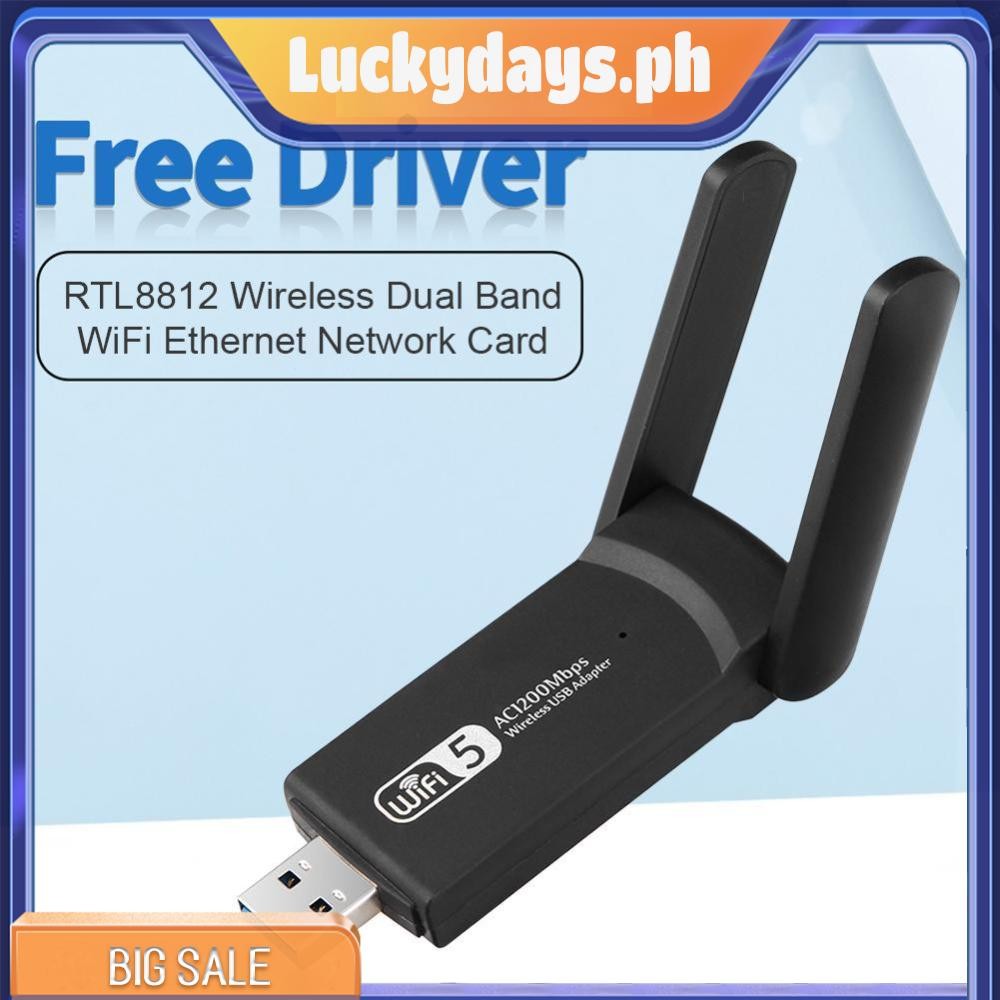 RTL8812 Wireless Dual Band WiFi Ethernet Network Card External Dual ...