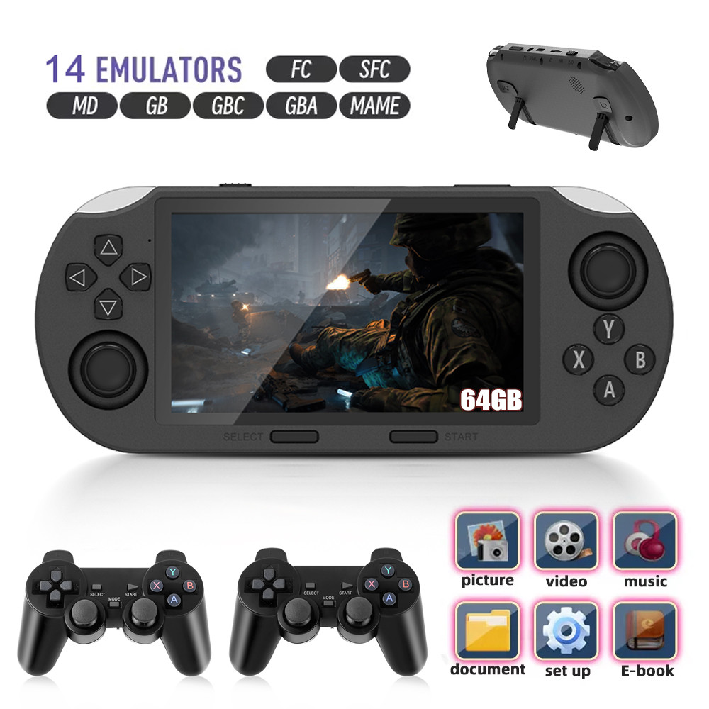 SF3000 Portable Handheld Game Console 4.5 Inch IPS Retro Game Consoles ...
