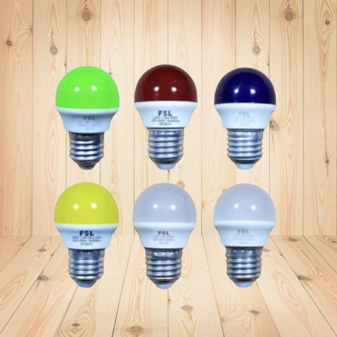 COLORED LIGHT BULB 10 PCS FSL COLOUR LED | Shopee Philippines