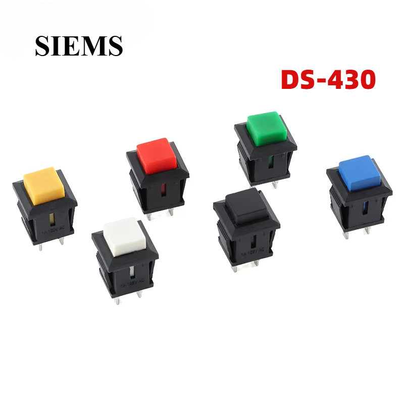 DS-430 Push Button Switch Self-Reset NO Normally Open Lockless 1A ...