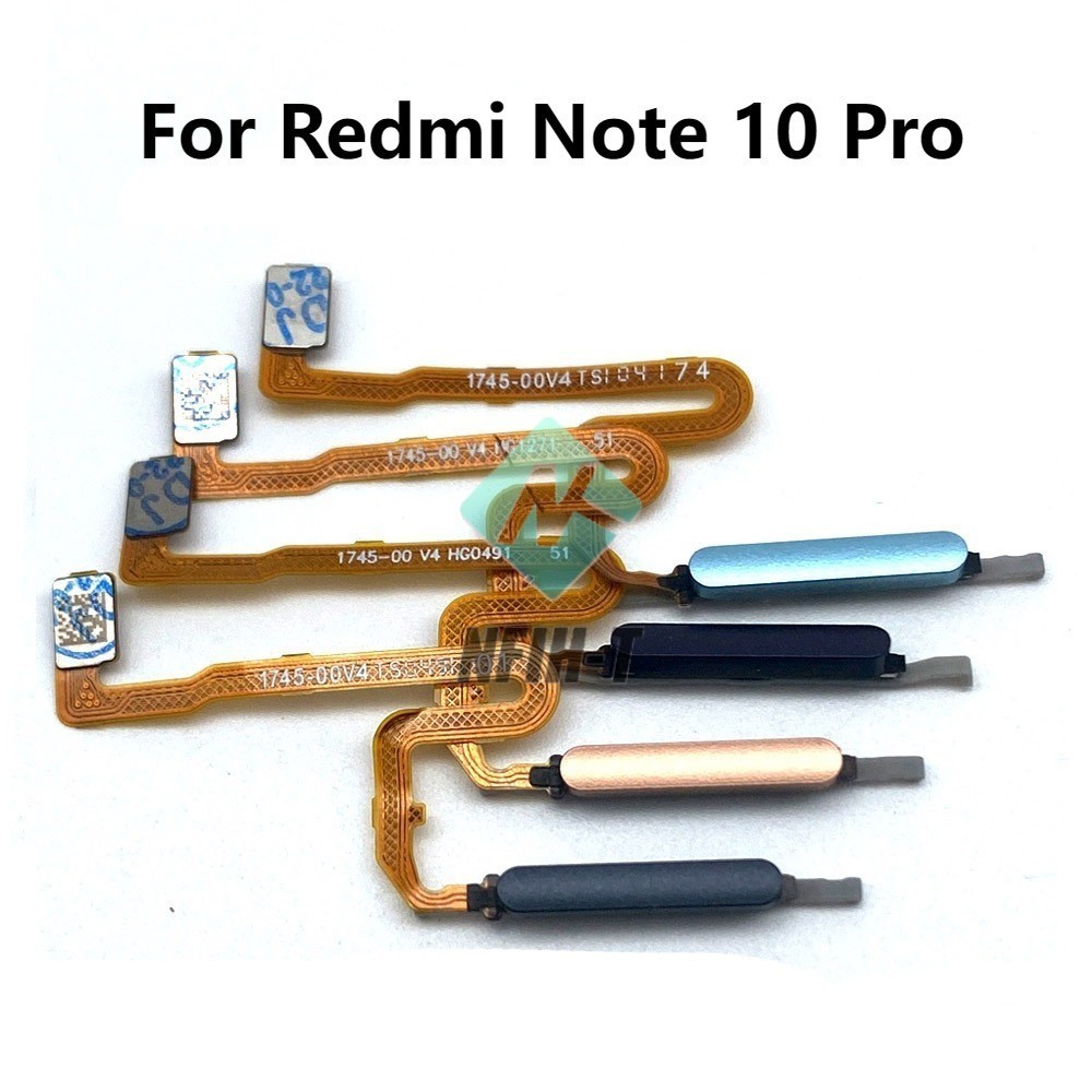 For Xiaomi Redmi Note 10 Pro Fingerprint Sensor Flex Cable Power Home ...