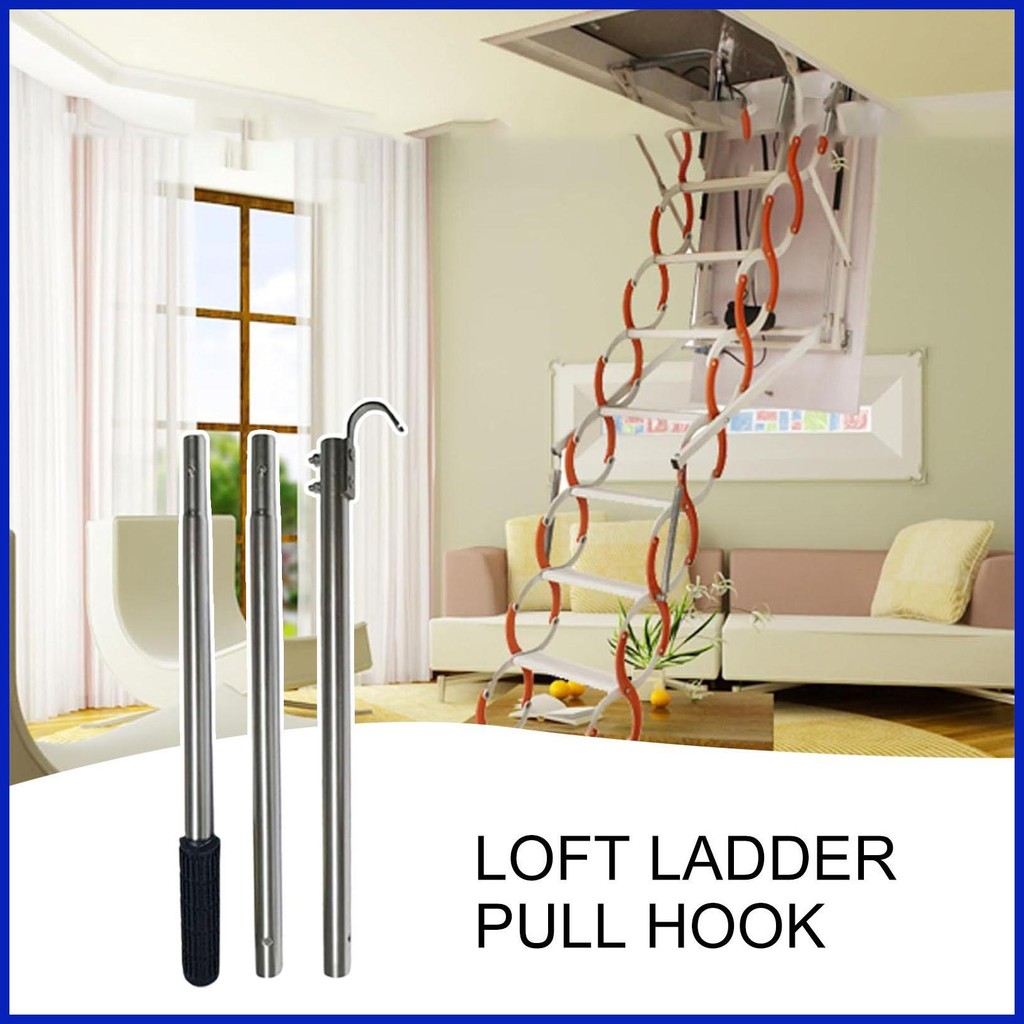 Attic Ladder Pull Down System Pulling Hook Spliced Attic Pull Stick ...