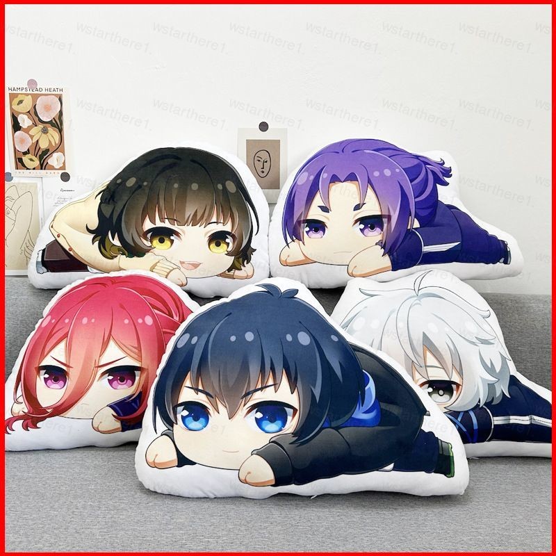 Jason Blue Lock Anime Throw Pillow Plush Bag Pendant Toys Soft Cushion ...