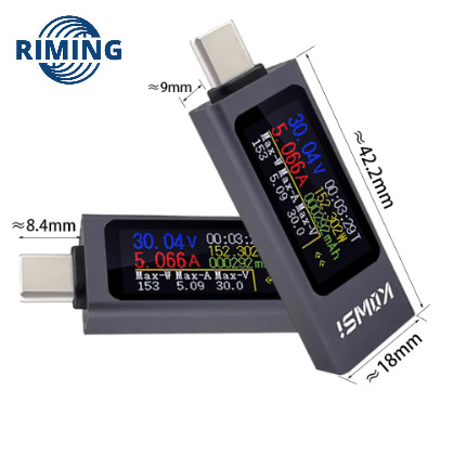 11 in 1 Colour Type-C Tester DC Digital Voltmeter Amperimetro Current ...