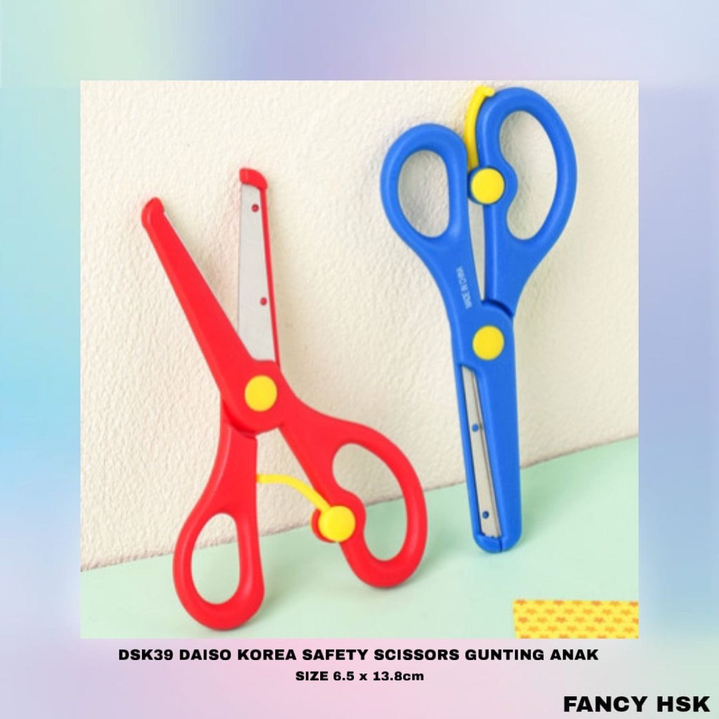 Korea DAISO SAFETY SCISSORS CHILDREN'S SCISSORS DSK39 | Shopee Philippines