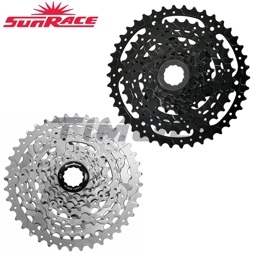 SunRace CSM680 MTB Bike 8 Speed Cassette 11-40T/11-42T Black/Silver ...