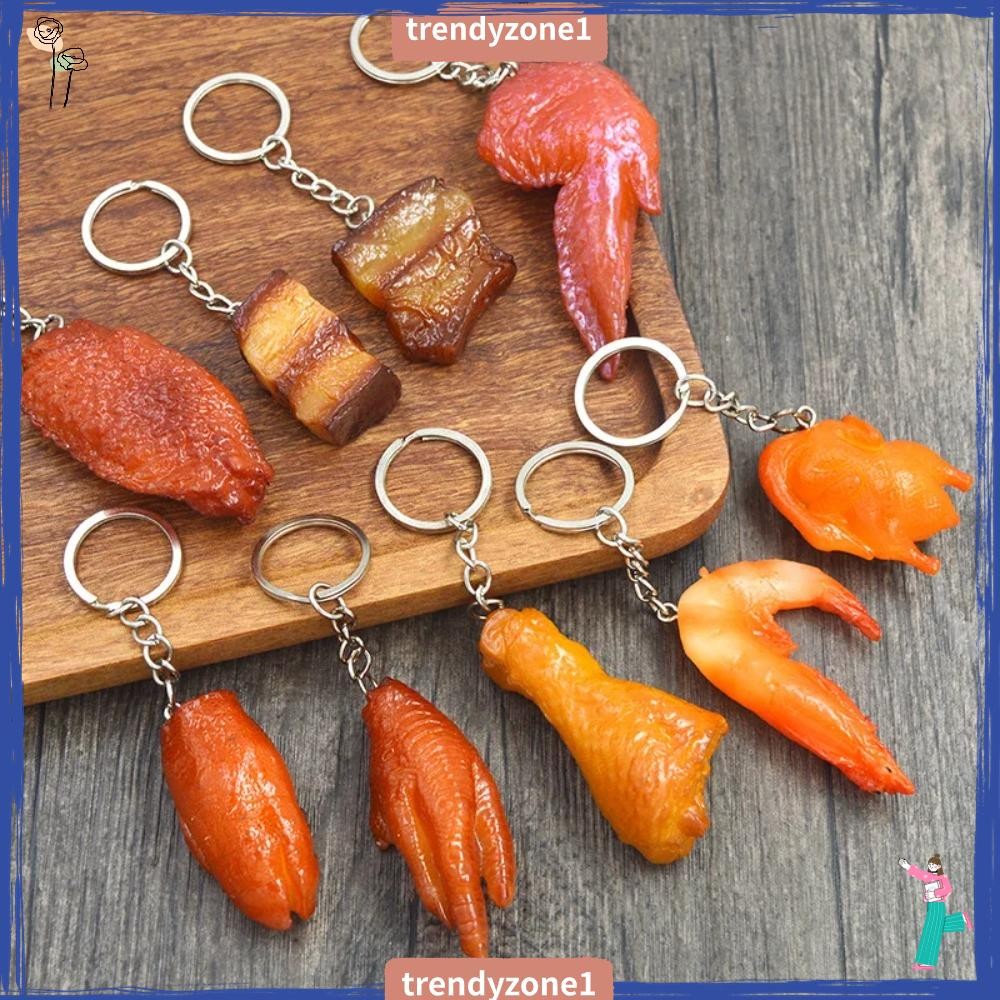 TRENDYZONE1 Roasted Chicken Key Holder, Fashion Luxury Simulation Food ...