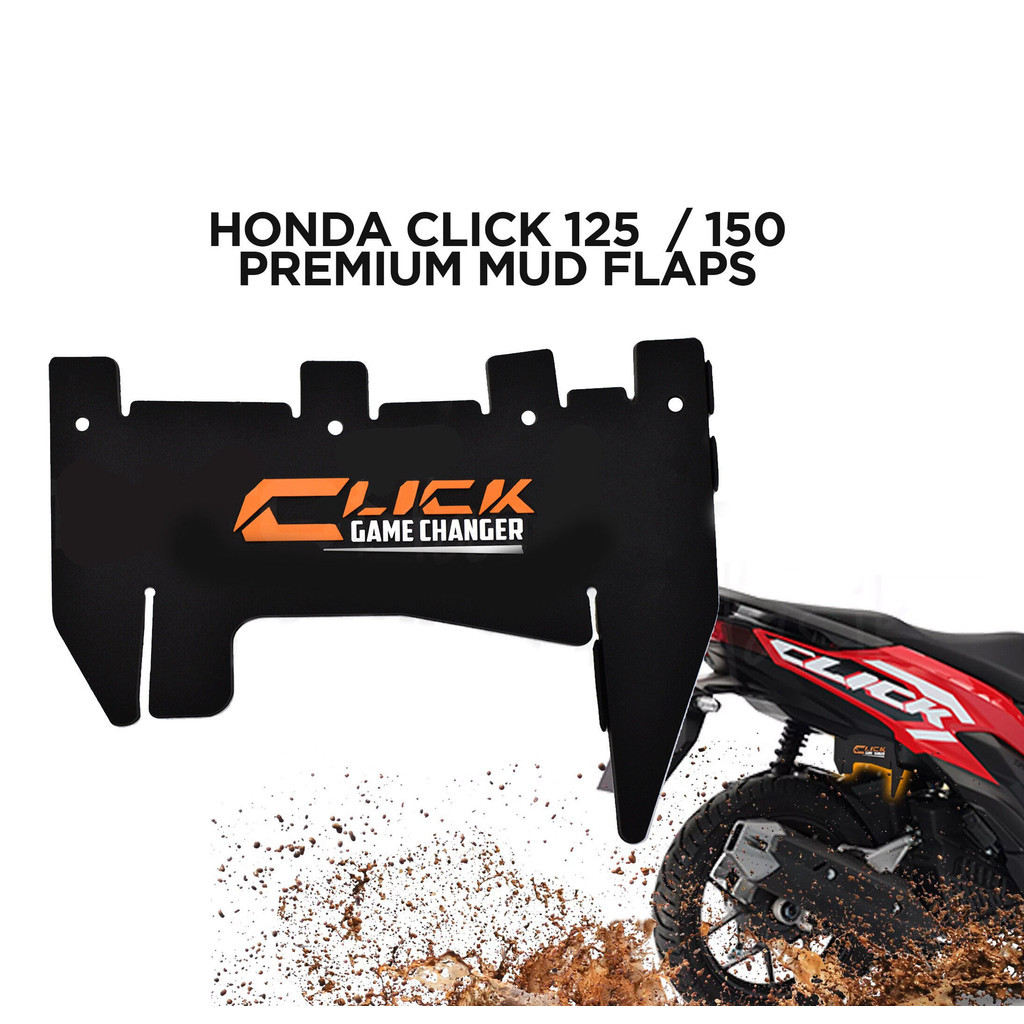 MOTEX MOTORCYCLE MUD FLAPS FOR HONDA CLICK 125/150 V2 MUD FLAPS RUBBER ...