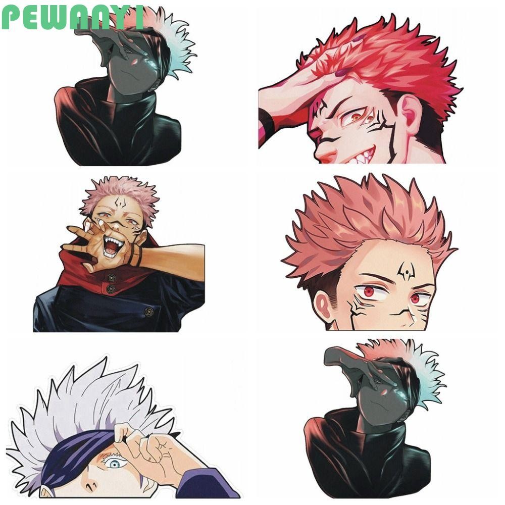 PEWANY1 Jujutsu Kaisen Car Sticker, Jujutsu Kaisen Gojo Satoru Jujutsu ...