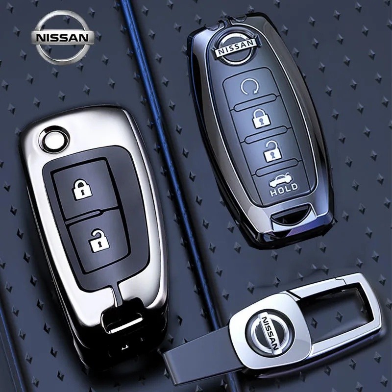 Nissan zinc alloy key case car remote key holder for terra almera ...