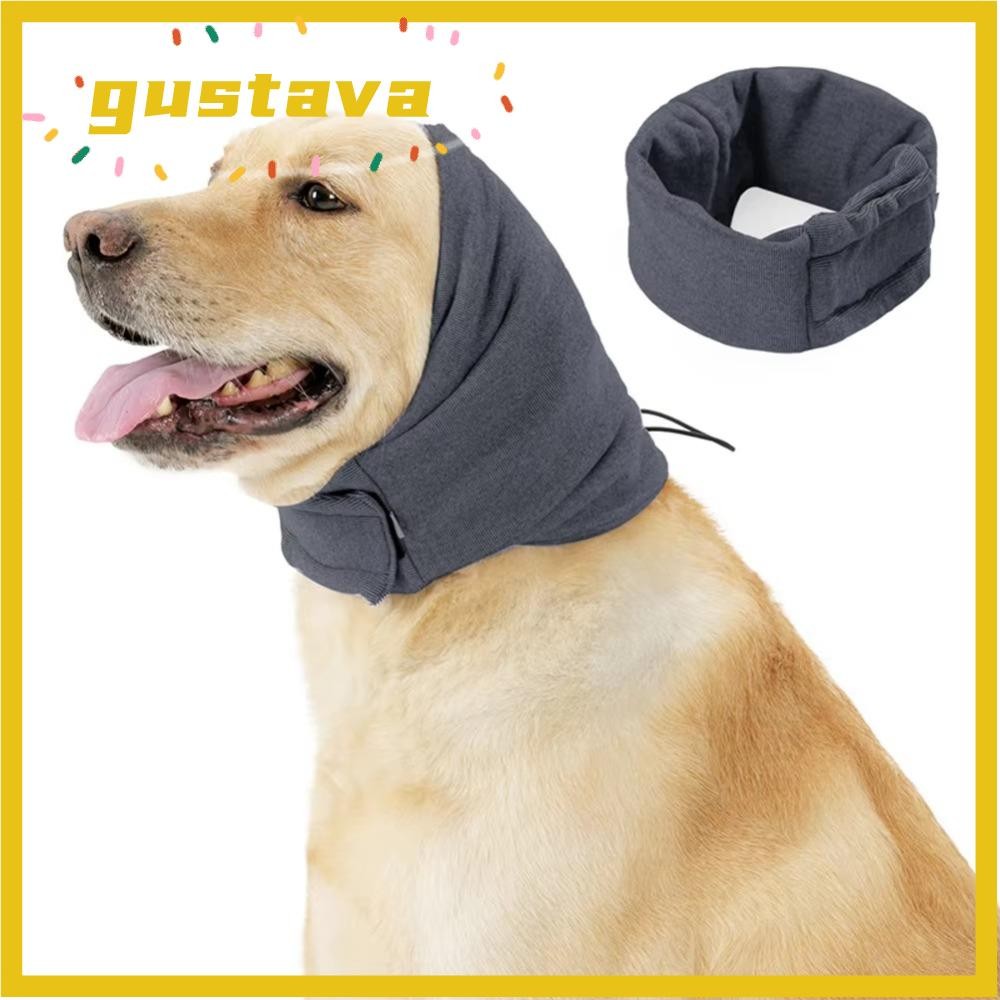 GUSTAVA Dog Ear Cover Wrap, Cloth Adjustable Pets Ears Warmer, Noise ...