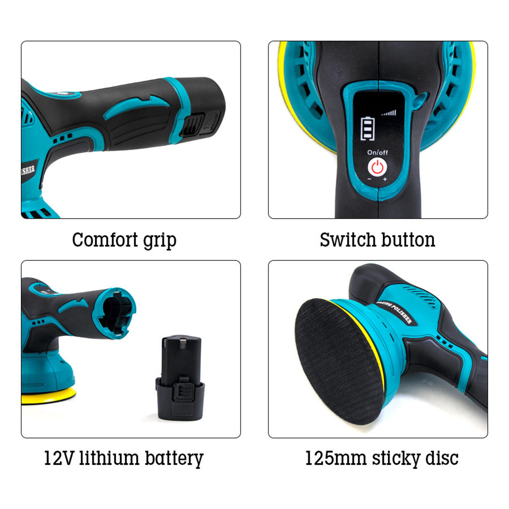 Buffing Machine Polisher 12V Heavy Duty Variable Speed Portable ...