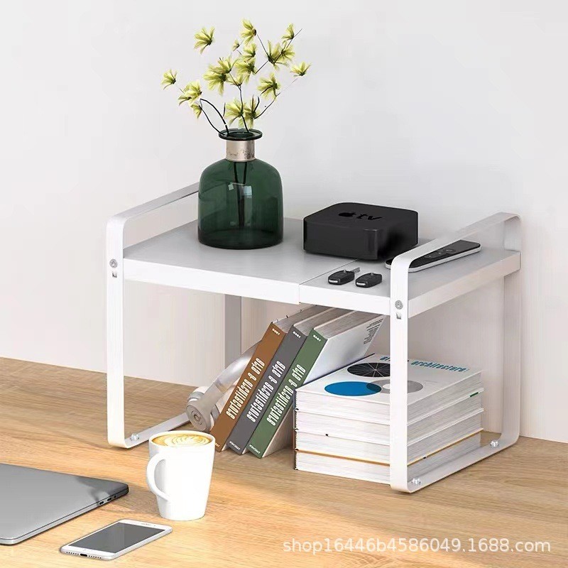 Yixi Kitchen Countertop Retractable Layered Storage Rack Desktop ...