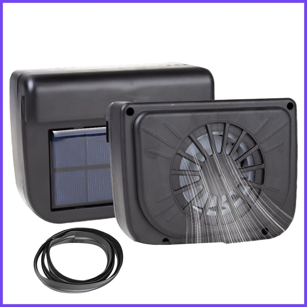 Solar Powered Car Fan Multipurpose Solar Window Fan Car Window Vent Fan ...