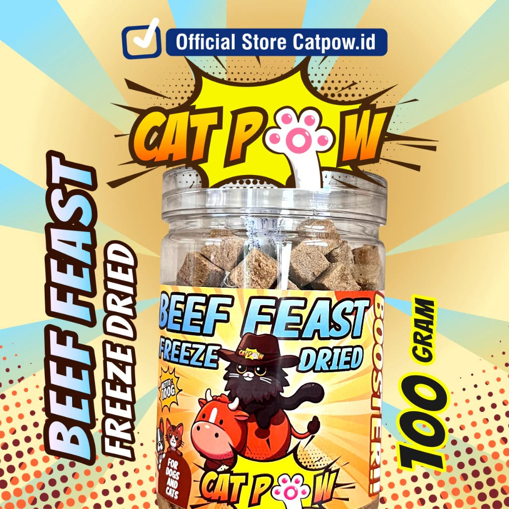 Catpow Freeze Dried Booster Beef Feast Dog & Cat Treats | Shopee ...