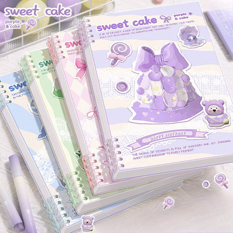 Creative Dessert A5/B5 Detachable Notebook Multi Functional Coil ...