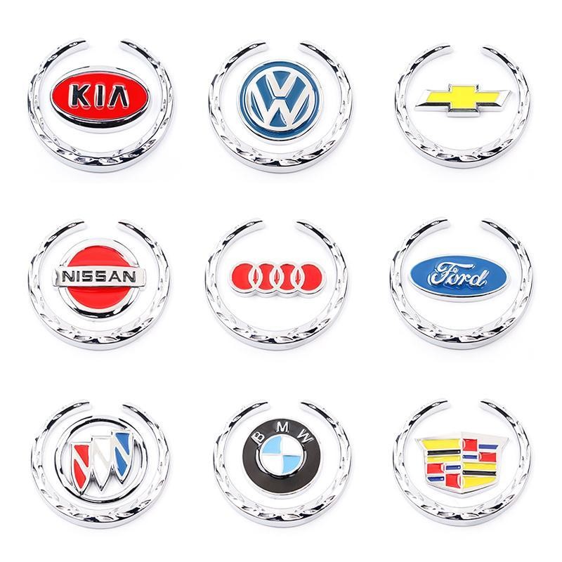 [Easy Installation] Car 3D Metal Car Logo Sticker Honda Benz Volkswagen ...
