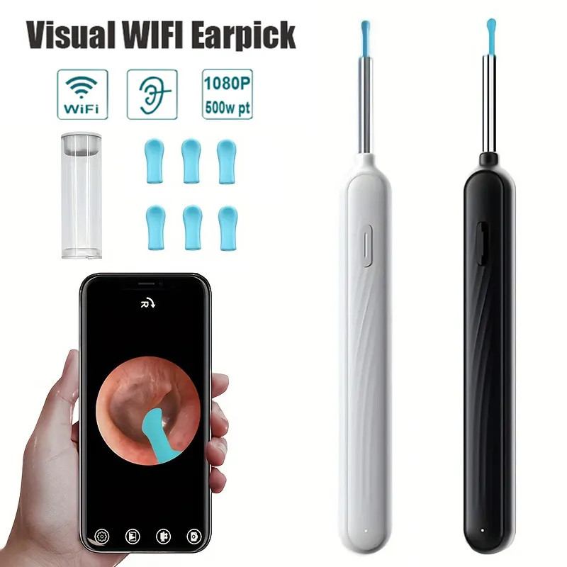 Ear cleaner with camera smart visual WIFI endoscope earwax cleaner ear ...