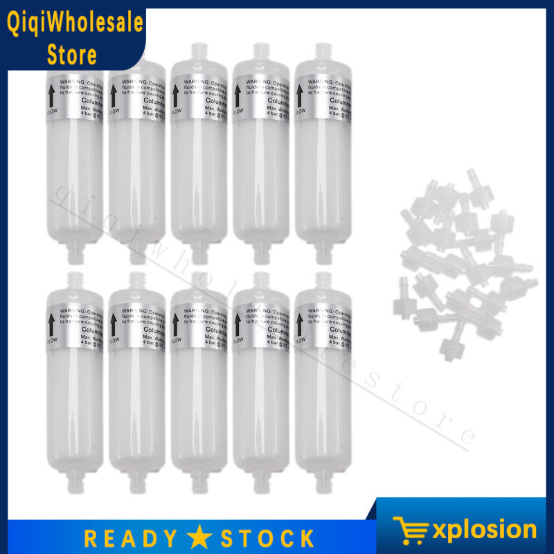 10PCS 10μm 80mm (L) X 27mm (W) 6*4mm ink tube Ink Filter Capsule for ...