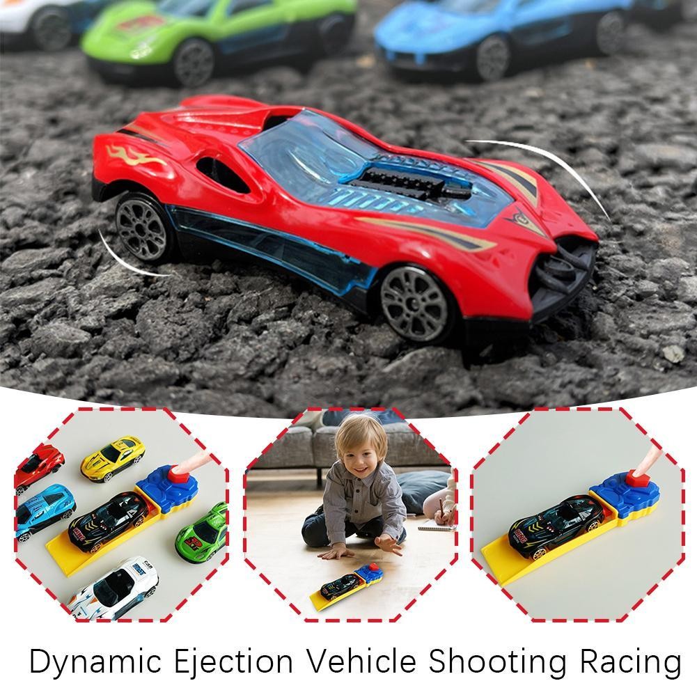 Dynamic Ejection Vehicle Shooting Racing Taxi Model Gift Christmas Mini ...