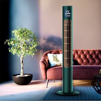 COD☆German CIH new ultra-quiet leafless Tower Fan Fan floor fan household bedroom dormitory ...