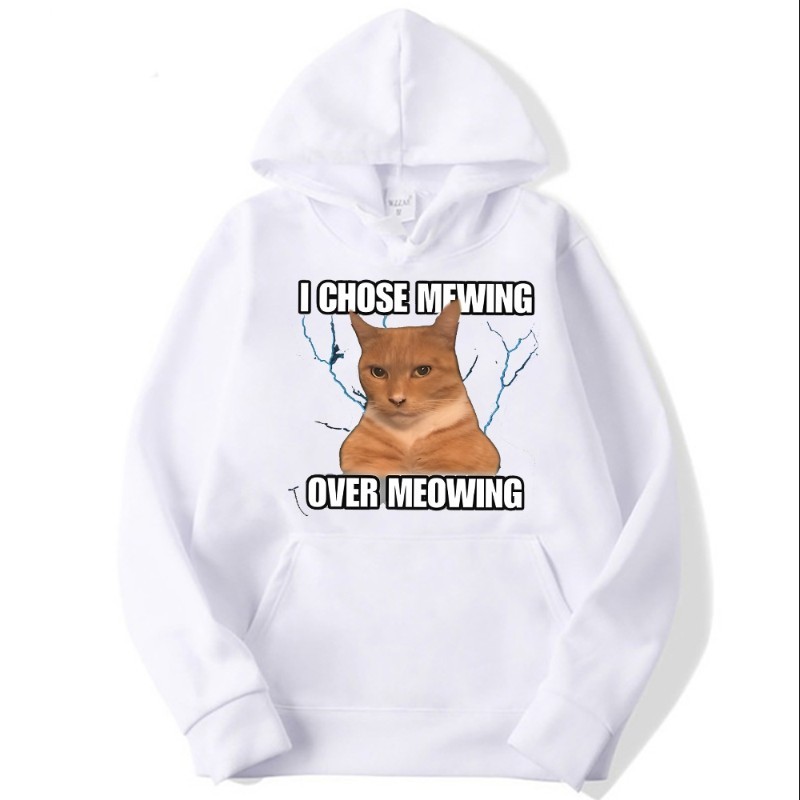 I Chose Mewing Over Meowing Lookmaxxing Cat Meme Giga Chad Jawline ...