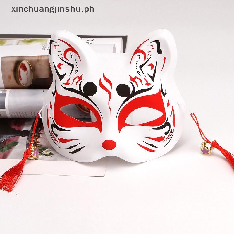 XIN Anime Foxes Mask Japanese Cosplay Rave Hand-Painted Anime Demon ...