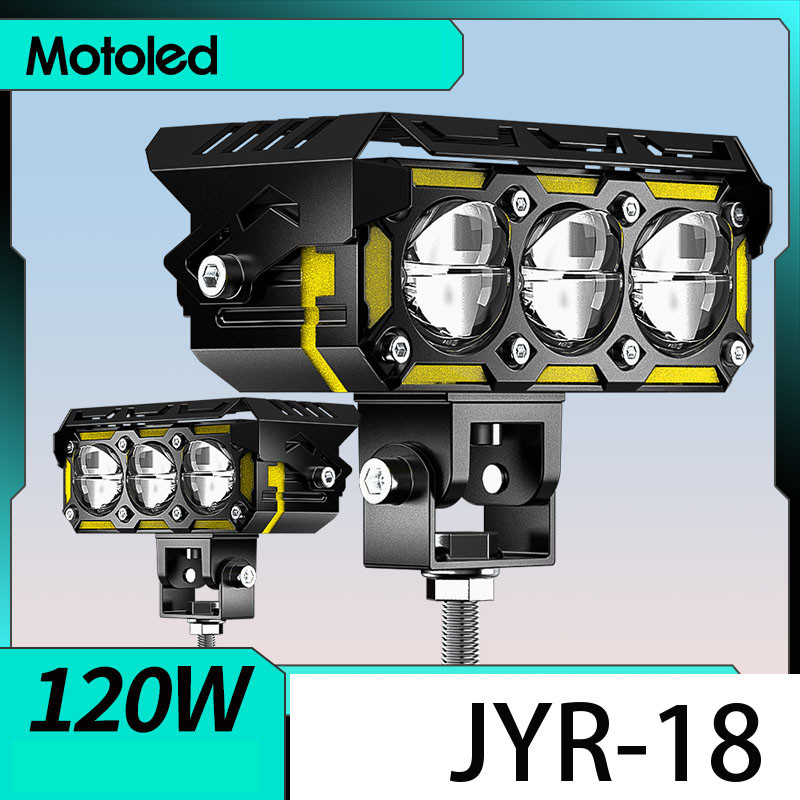 MOTOLED JRY-18 120W motorcycle LED spotlight auxiliary flashing lens | Shopee Philippines