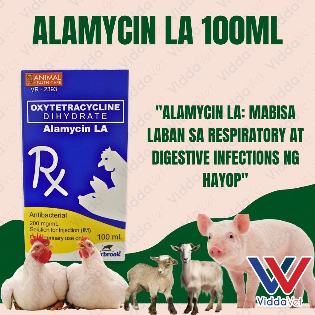 Alamycin LA 100ml - Safe and Reliable Treatment for Livestock Viddavet ...