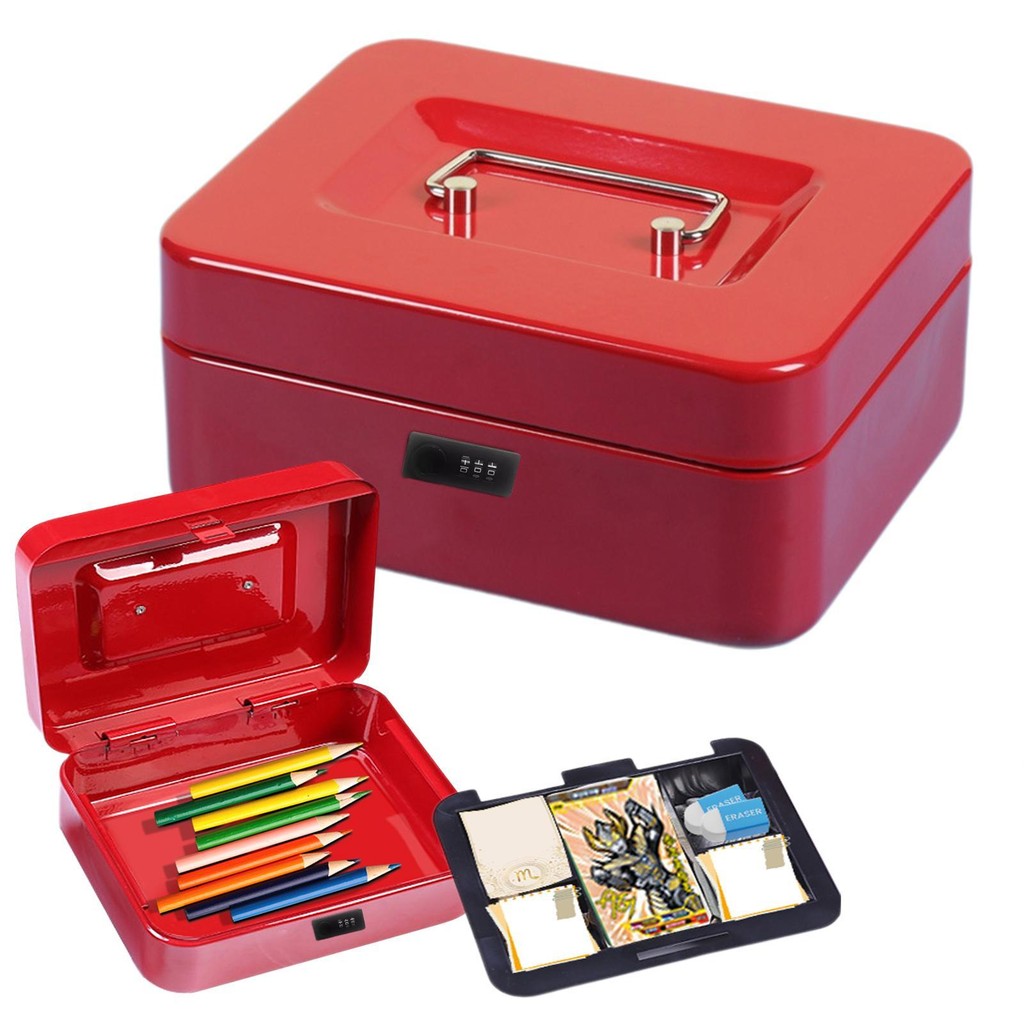 【In Stock 】Cash Box Money Secret Security Safe Box Anti Theft With ...