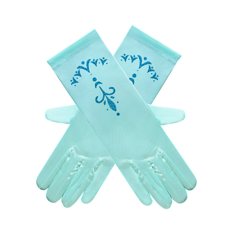 Frozen Gloves Princess Frozen Girl Performance Children's Long Elsa ...