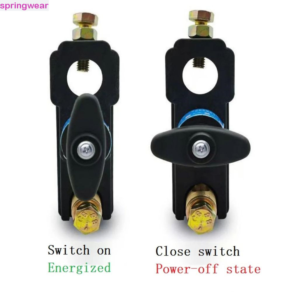 SPRINGWEAR Car Battery Disconnect Switch, 12V/24V Battery Cut-off Anti-leakage Switch, Quick Cut ...