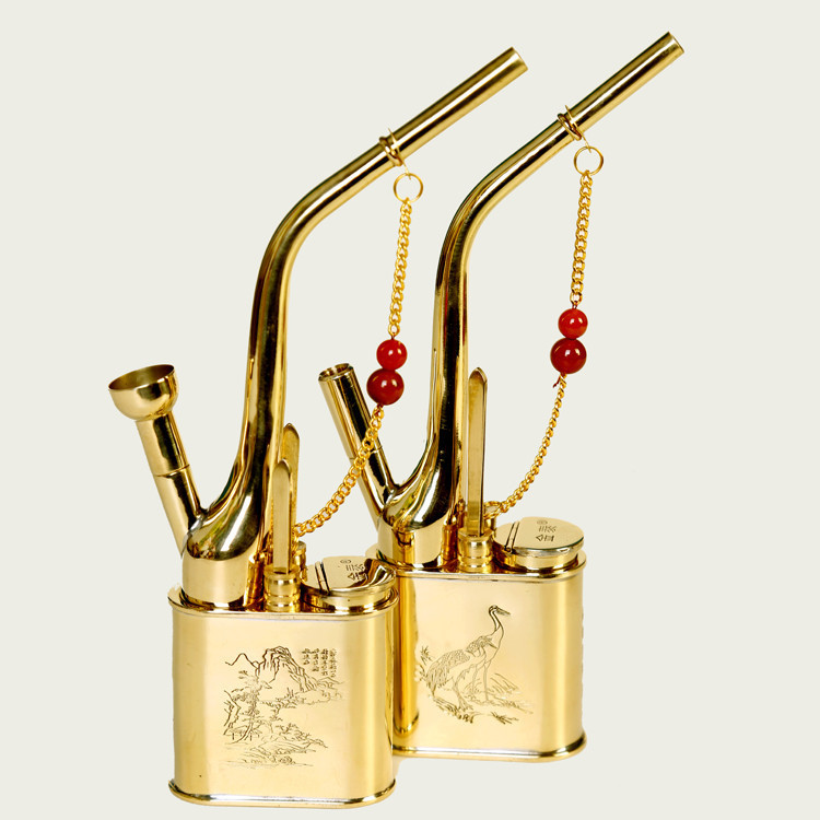 Small Size Brass Water yan Pot Copper Hoyah Jintai Double-Purpose ...