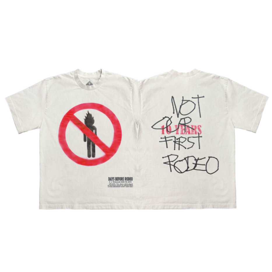 High Quality ** Travis Scott FW24 DAYS BEFORE RODEO Merchandise Back ...